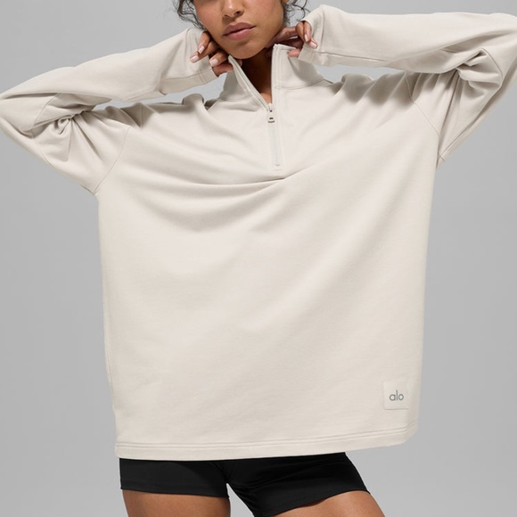 ALO Yoga | Tops | Alo Yoga Double Take Long Sleeve 4 Zip S | Poshmark